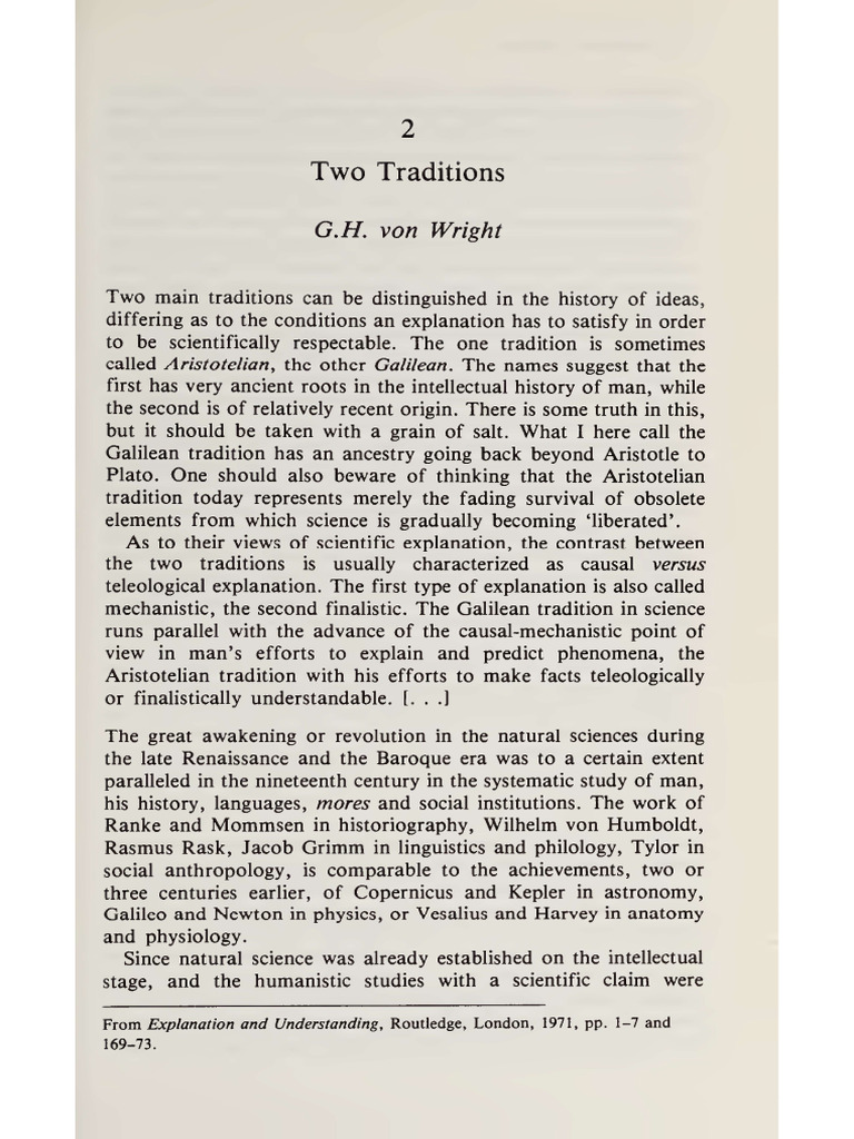 Two Traditions, Social Research Philosophy, Politics and Practice | PDF