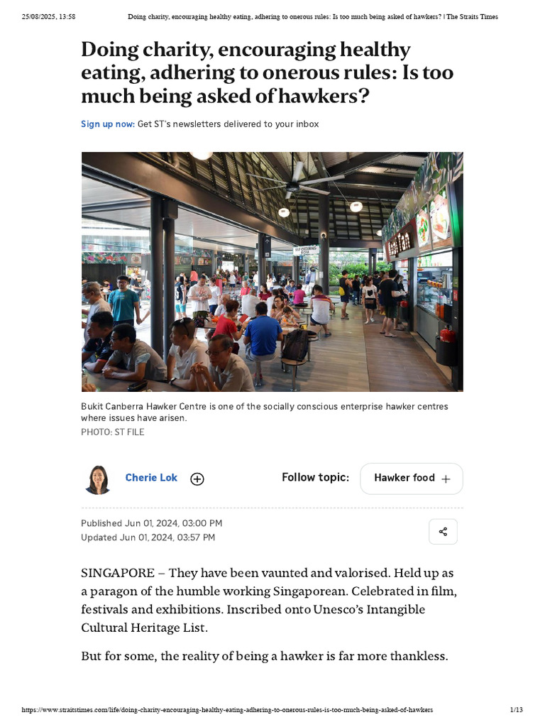 Doing Charity, Encouraging Healthy Eating, Adhering To Onerous Rules ...