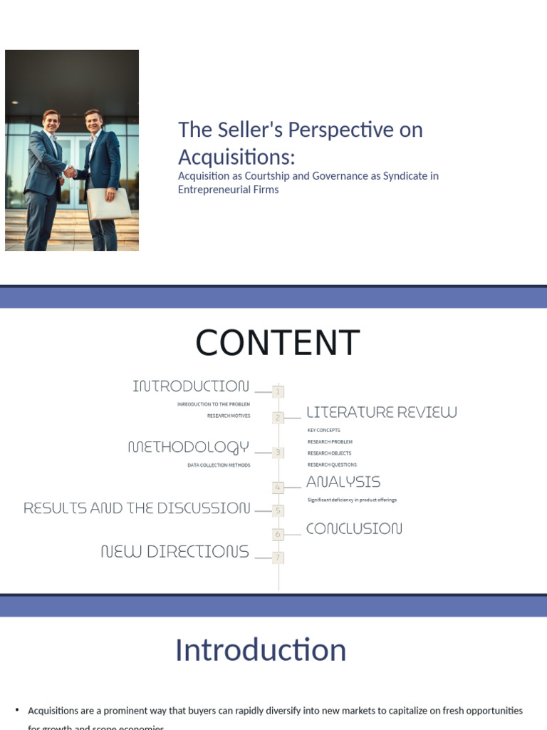 The Seller Side | PDF | Mergers And Acquisitions | Governance