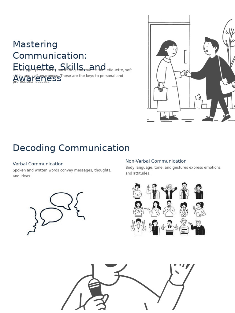 Master Communication and Etiquette Skills | PDF | Communication ...