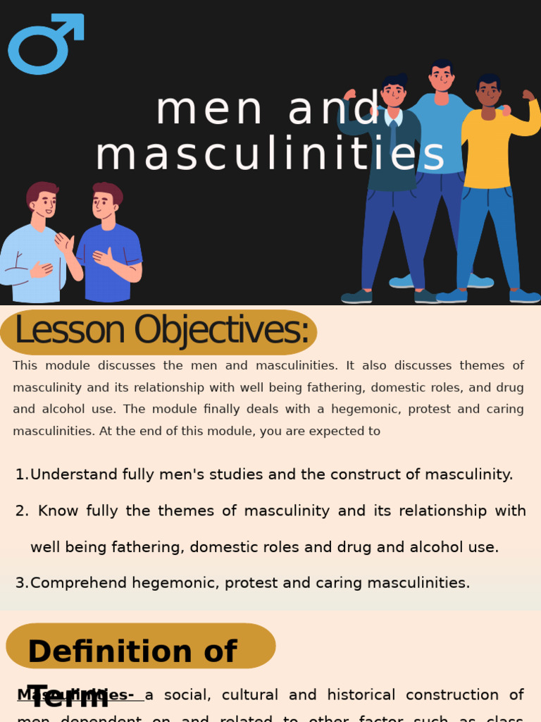 Men Masculinitypptx Pdf Masculinity Gender
