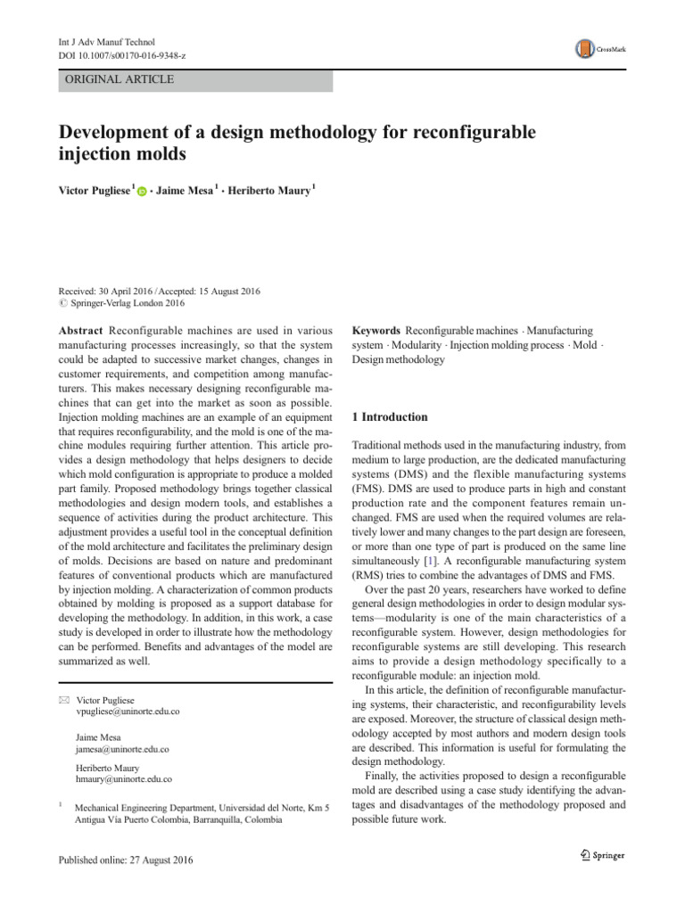 Development of A Design Methodology For | PDF | Cluster Analysis