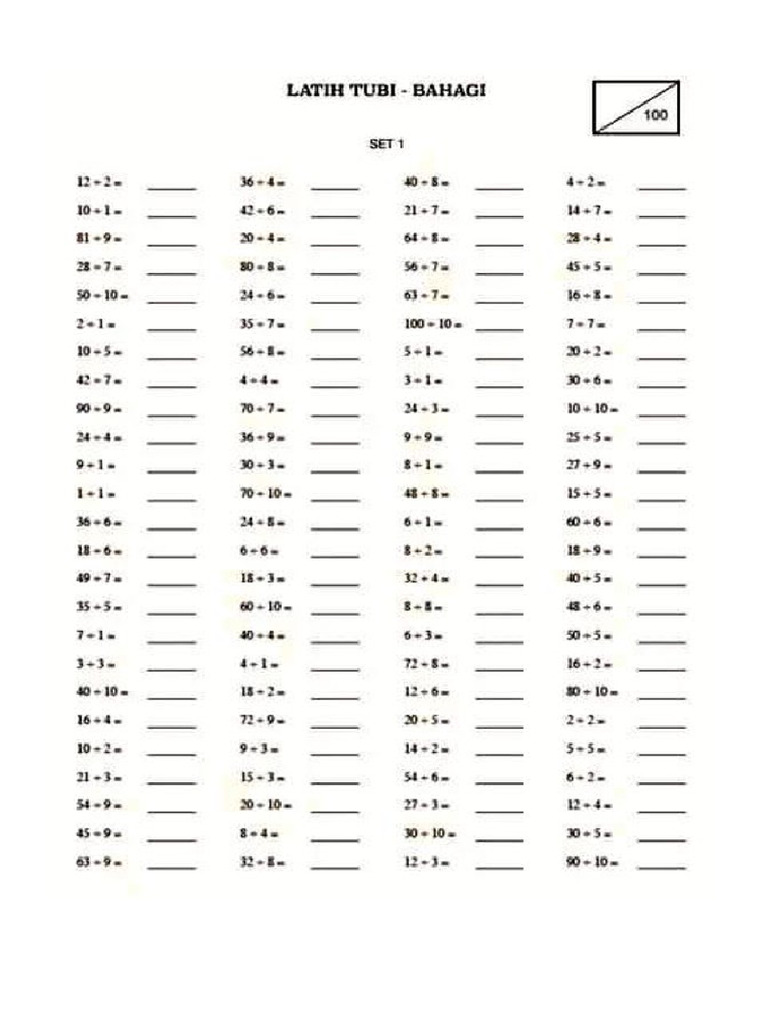Lat Math Tahun 4 Klas Tmbahan 18 Ogos 2025 | PDF