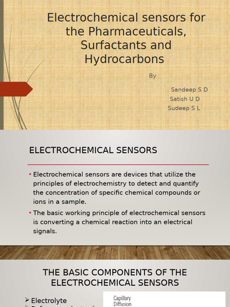 Electrochemical Sensors for Chemicals | PDF | Electrochemistry | Sensor