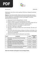 Sof - Olympiad - 2025-26 | PDF | Qualifications