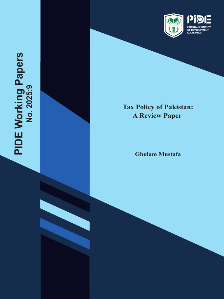 Review of Pakistan's Tax Policy | PDF | Taxes | Indirect Tax