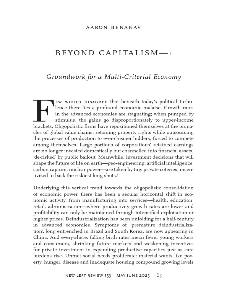 Beyond Capitalism | PDF | Socialism | Capitalism