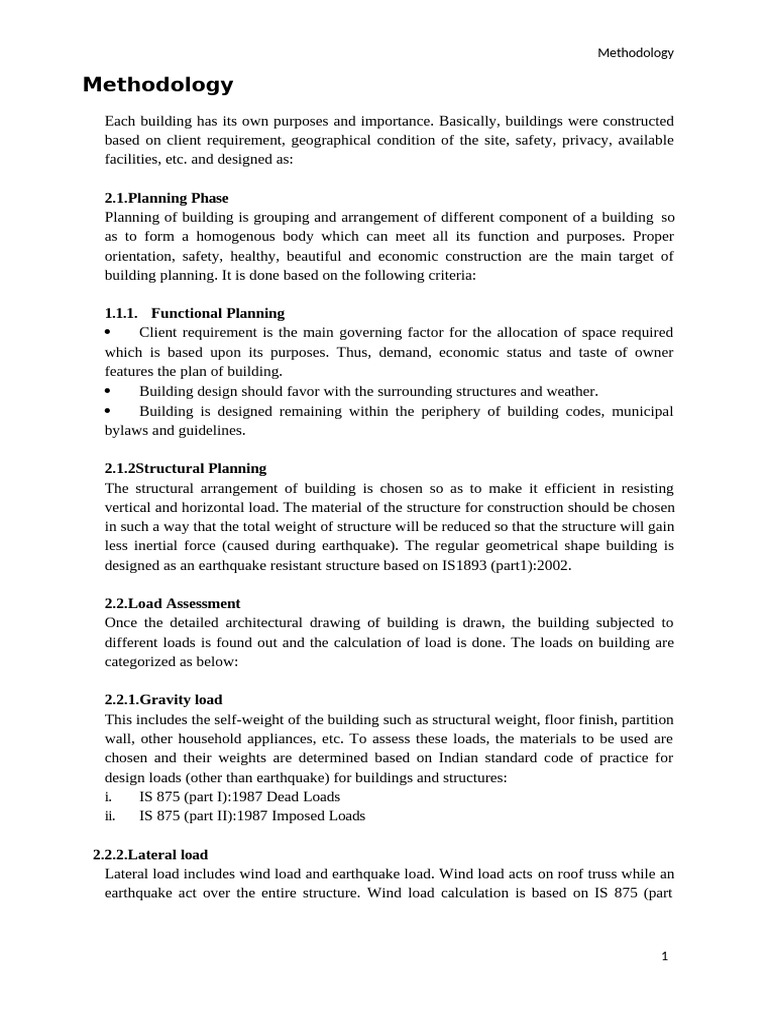 Building Design and Load Assessment Guide | PDF | Structural Load ...