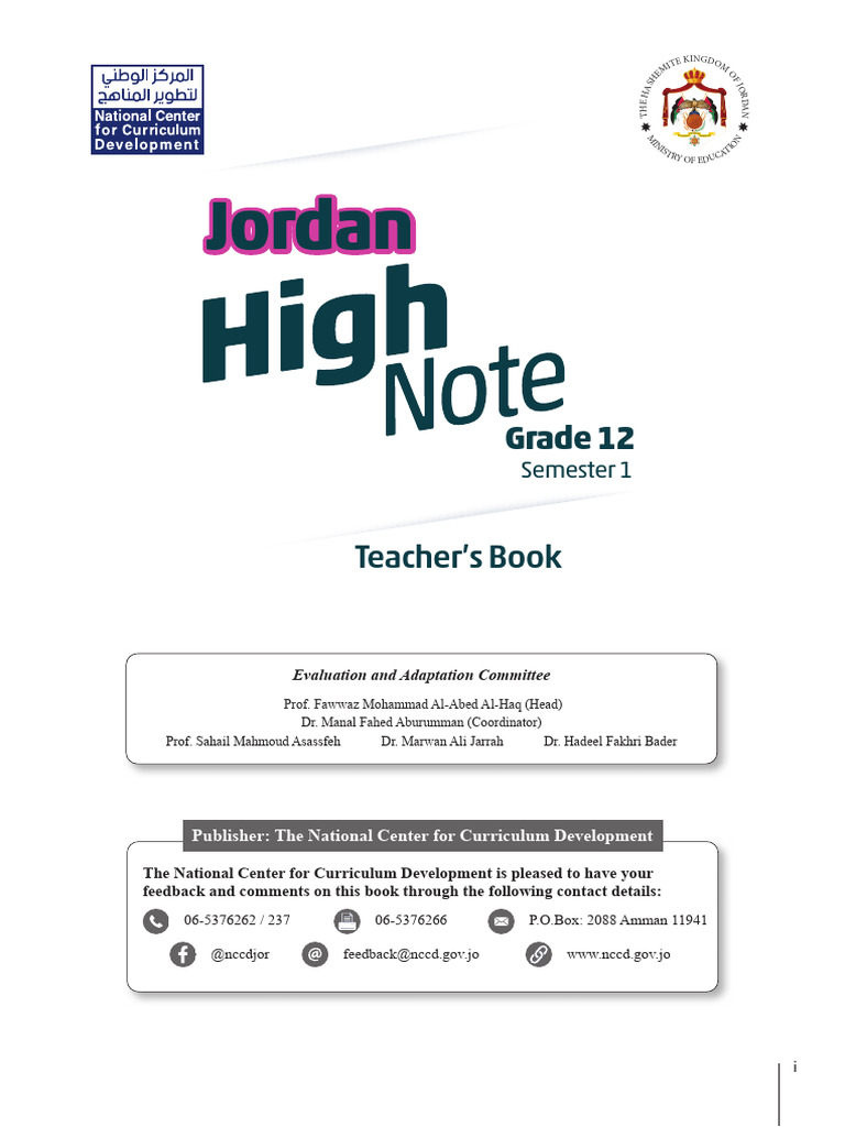 Jordan High Note G12 S1 Teacher - S Book Proof 4 - Last | PDF | Human Communication | Cognition