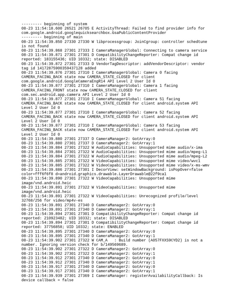 Log Cat 1755939279808 | PDF | Operating System Technology | Software Engineering