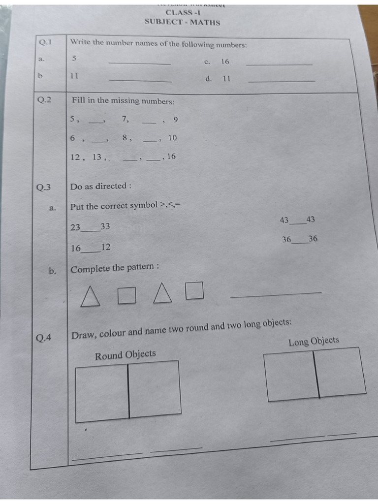 Maths Revision Worksheet FA2 | PDF
