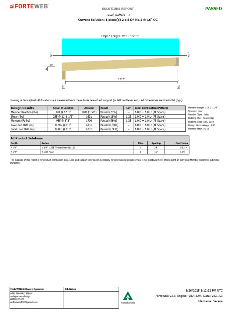 Serena Rafters - 3 Solutions | PDF
