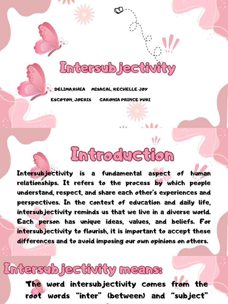 Intersubjectivity - 20250907 - 173705 - 0000 | PDF | Empathy | Value (Ethics)