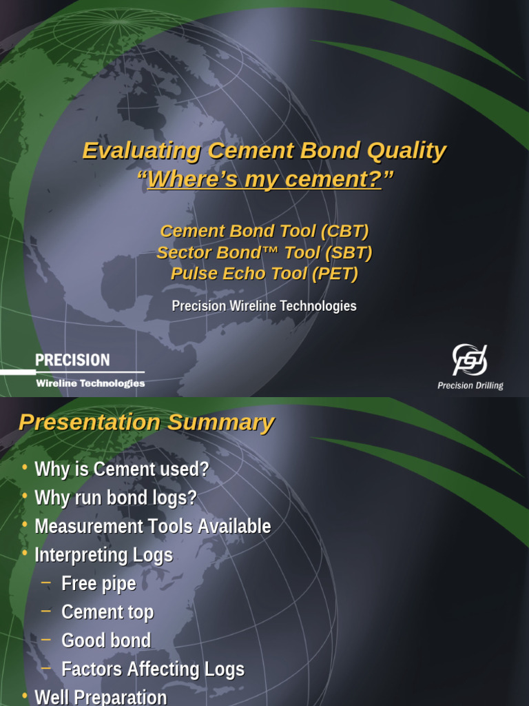 Cement Bond Evaluation - Final | PDF | Casing (Borehole) | Mechanical Engineering