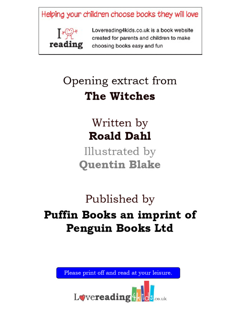 The Witches Prep 5 Reading Text | PDF