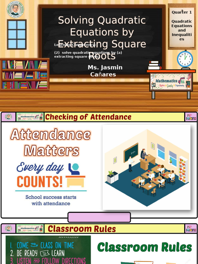 Solving Quadratic Equations by Roots | PDF | Quadratic Equation | Equations