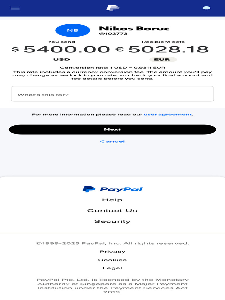 PayPal USD to EUR Conversion Fee | PDF