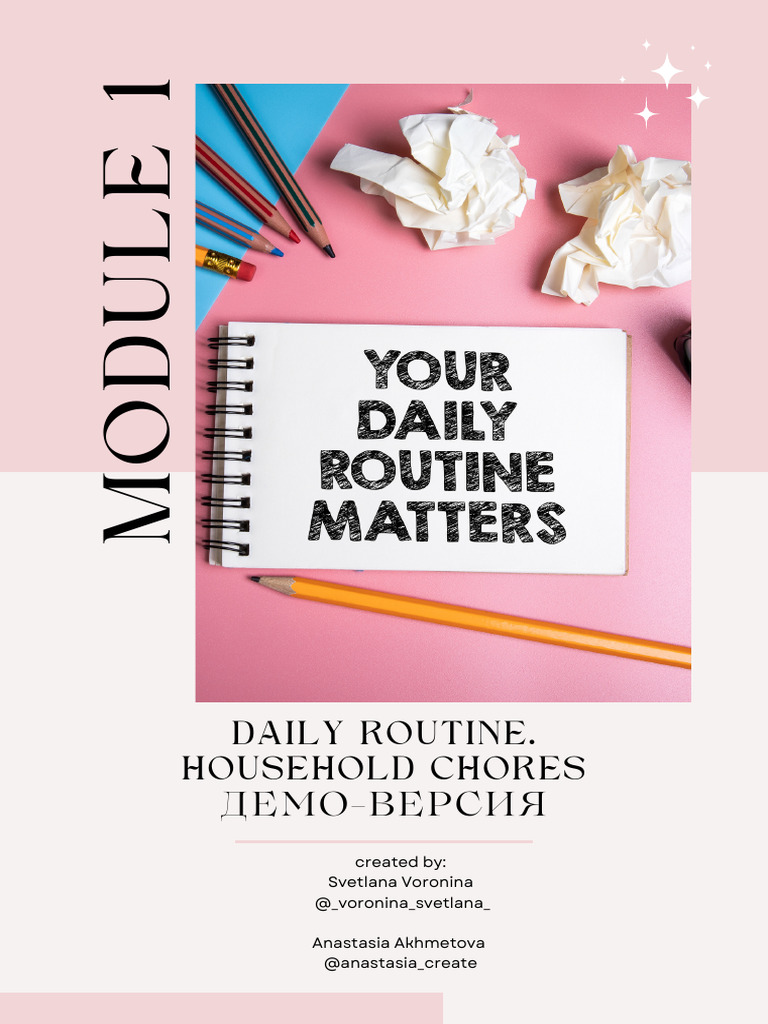Daily Routines and Household Chores | PDF | Workweek And Weekend