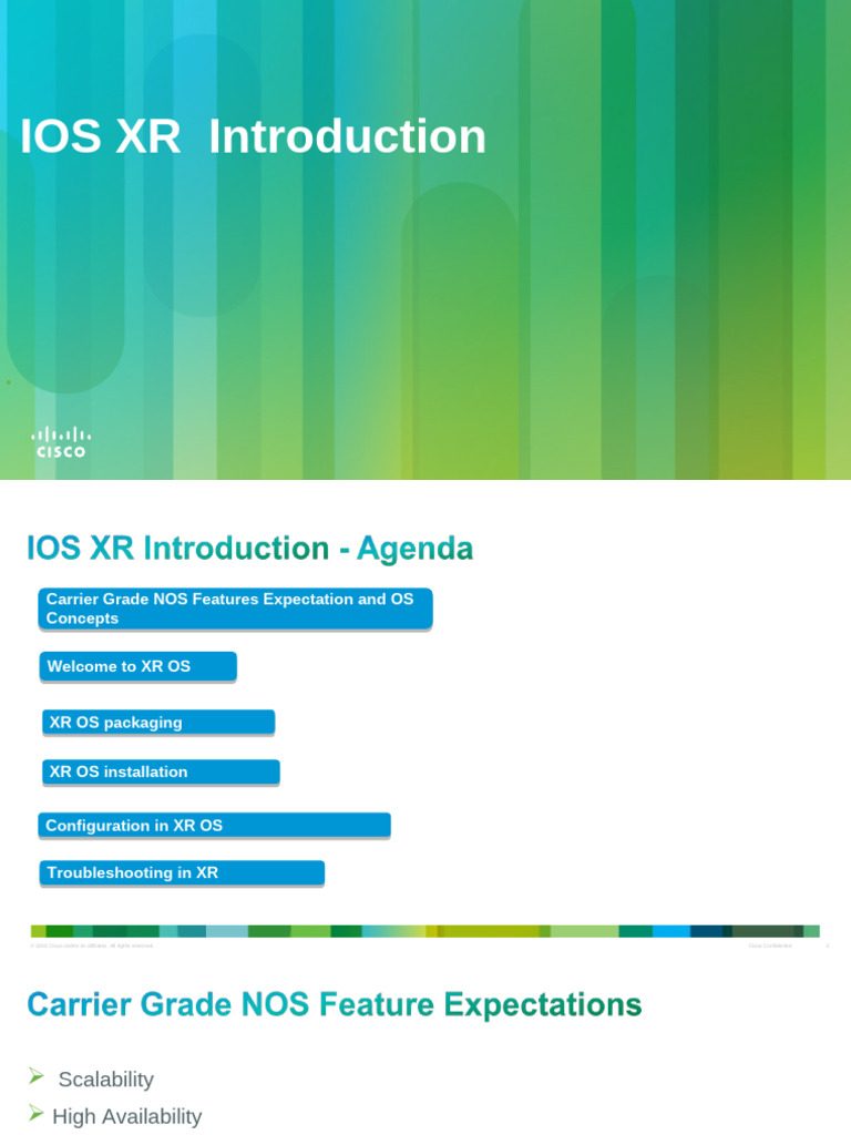 1-Introduction To Cisco IOS XR | PDF | Kernel (Operating System ...