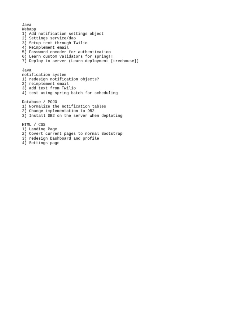 Java Web App Notification System Setup | PDF