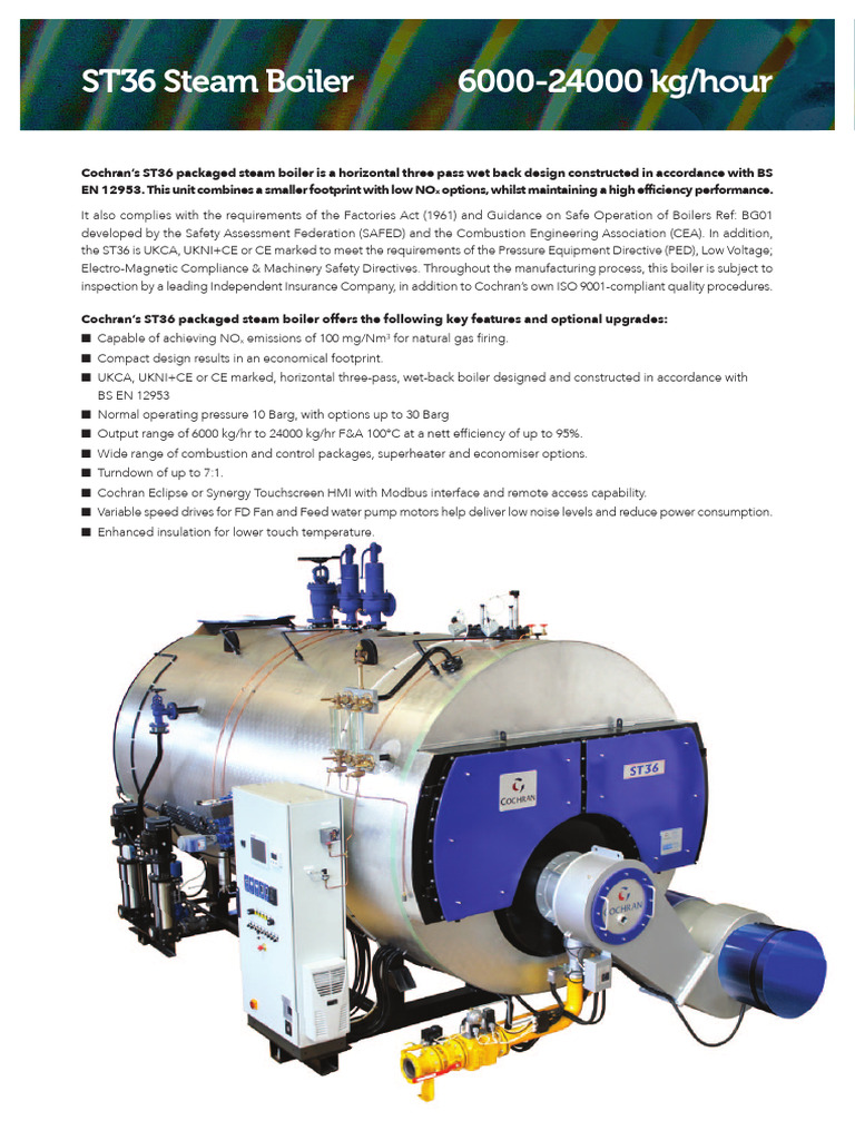 2021 ST 36 Boiler Fact Sheet | PDF | Boiler | Energy Conversion