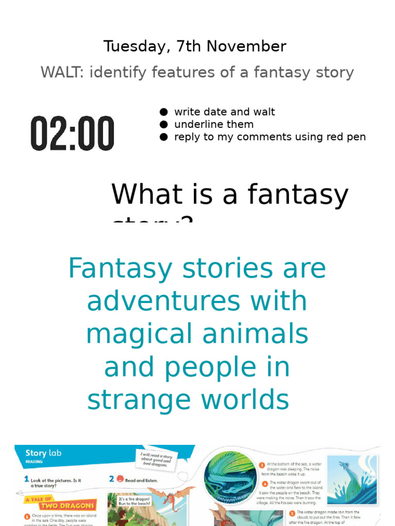 Dragons Story, Past Cont | PDF | Grammar | Syntax
