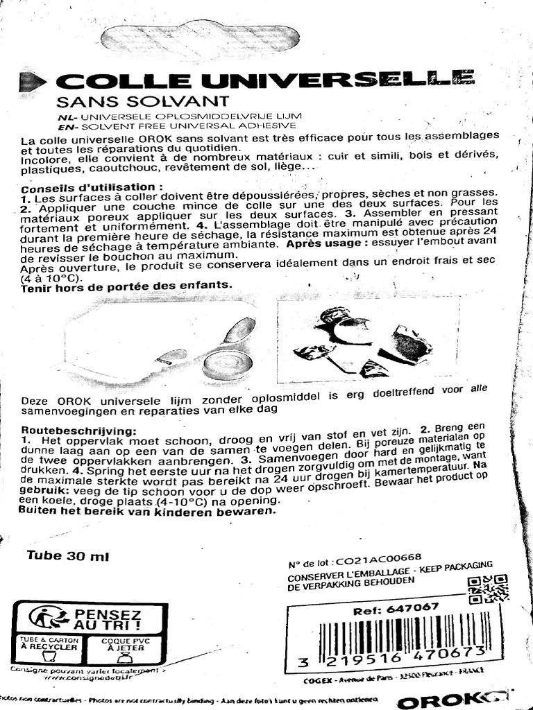 Colle Universelle OROK | PDF