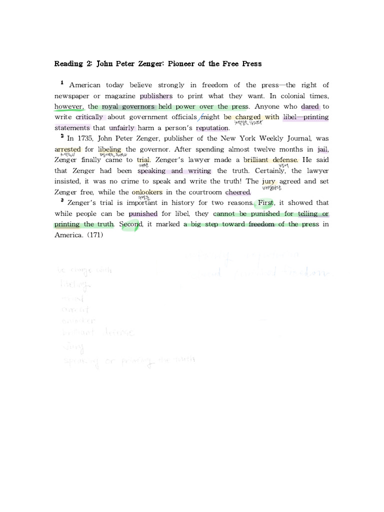 1-2 John Peter Zenger | PDF