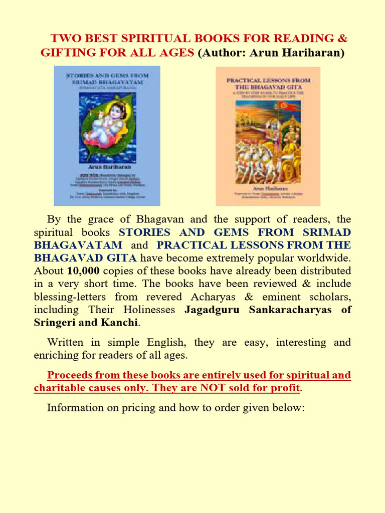 Spiritual Books Brochure | PDF