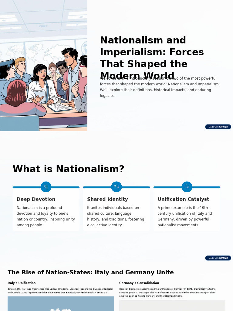 Nationalism and Imperialism Forces That Shaped The Modern World | PDF ...