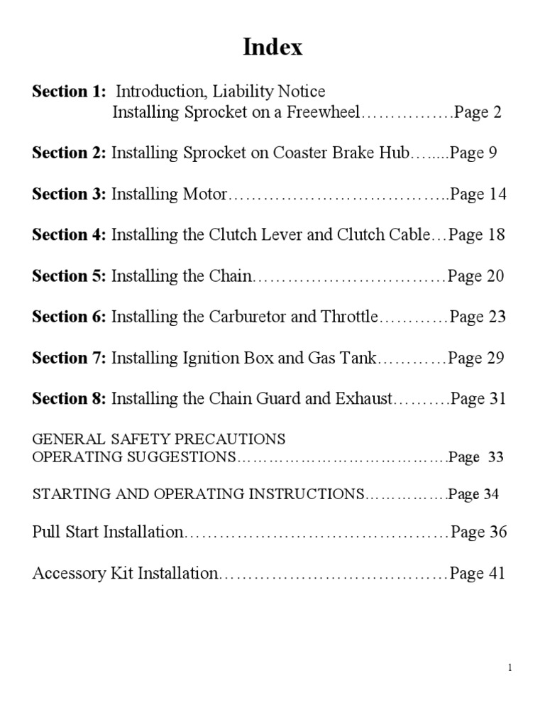 Center Mount Bicycle Motor Kit Plans | PDF | Clutch | Throttle