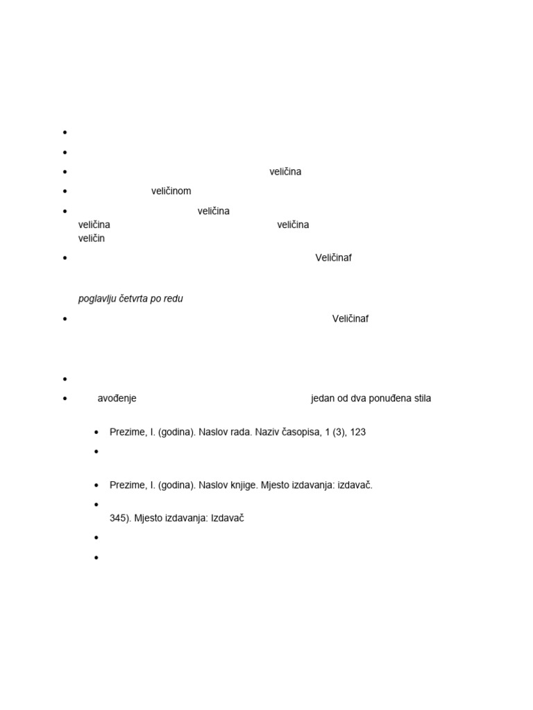 Uputstva Za Pisanje Rada | PDF