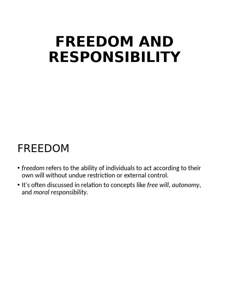 Perspectives on Freedom and Responsibility | PDF | Morality | Reason