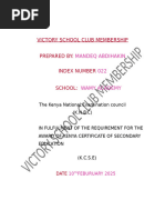 KCSE Computer Studies 2025 Project Outline | PDF