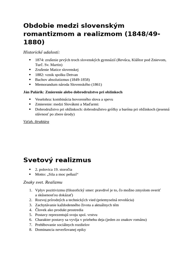 Realizmus | PDF
