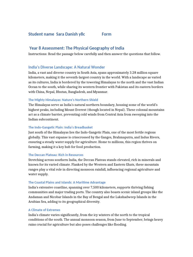 Uae Exam | PDF | Himalayas | Monsoon