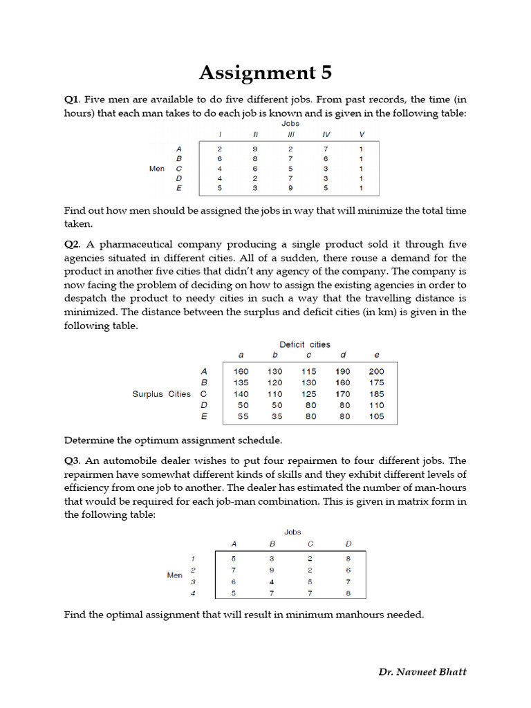 Optimal Job Assignment Strategies | PDF