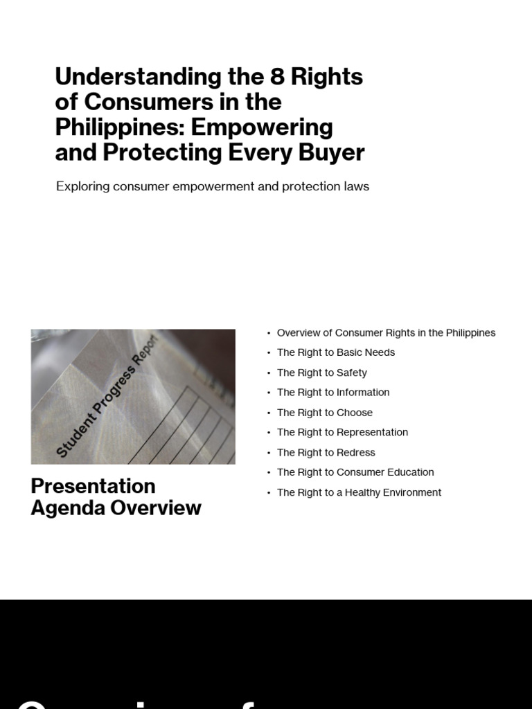 8 Consumer Rights in the Philippines | PDF | Sustainability | Consumer ...