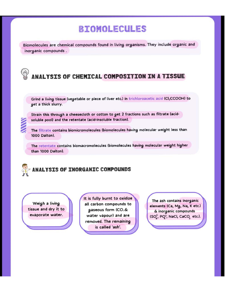 Biomolecules Notes | PDF