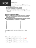 Worksheet Practice Using Accents in Spanish | PDF | Stress (Linguistics ...