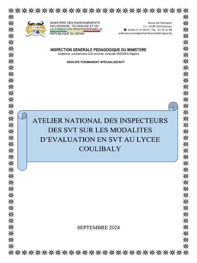 Guide de conception d'épreuves SVT | PDF | Raison