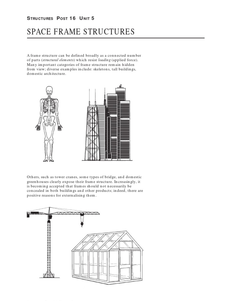 Unit5 Space Frame | PDF | Buckling | Building Engineering