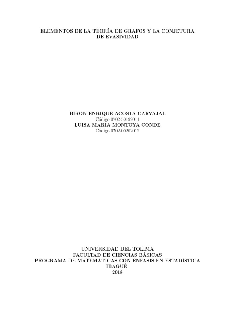 Elementos de La Teoría de Grafos | PDF | Teoría de grafos | Matemáticas
