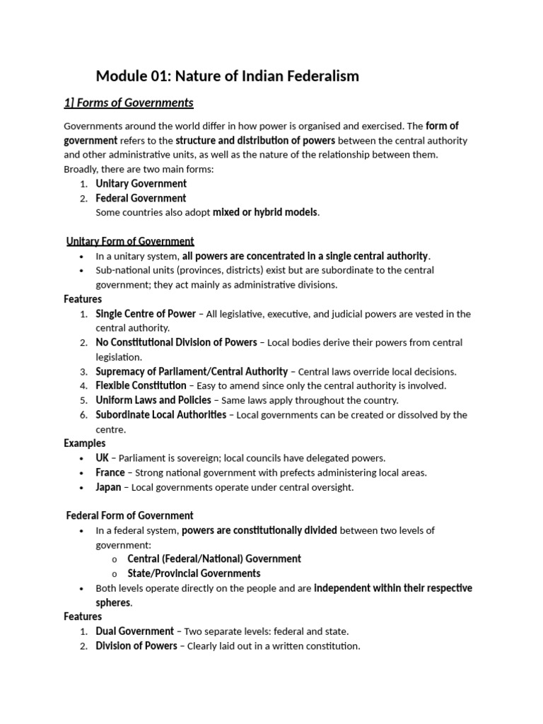 Understanding Indian Federalism | PDF | Federalism | Taxes