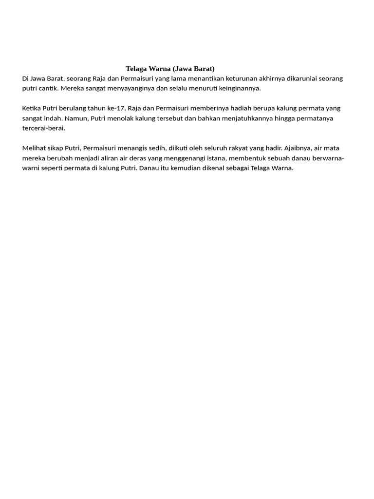 Telaga Warna | PDF