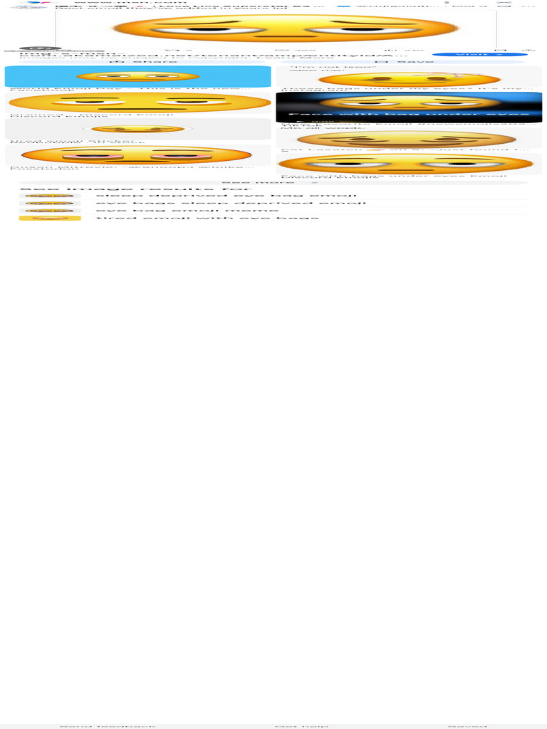 Eye Bag Emoji - Google Search | PDF