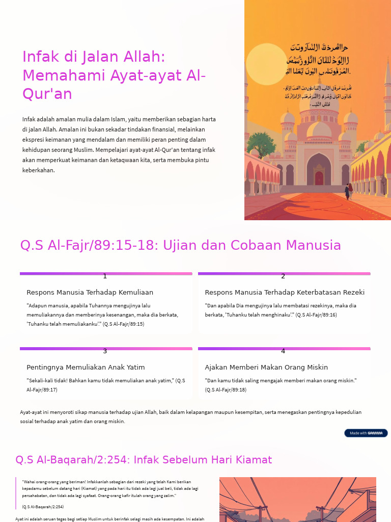 Hikmah dan Manfaat Infak dalam Islam | PDF