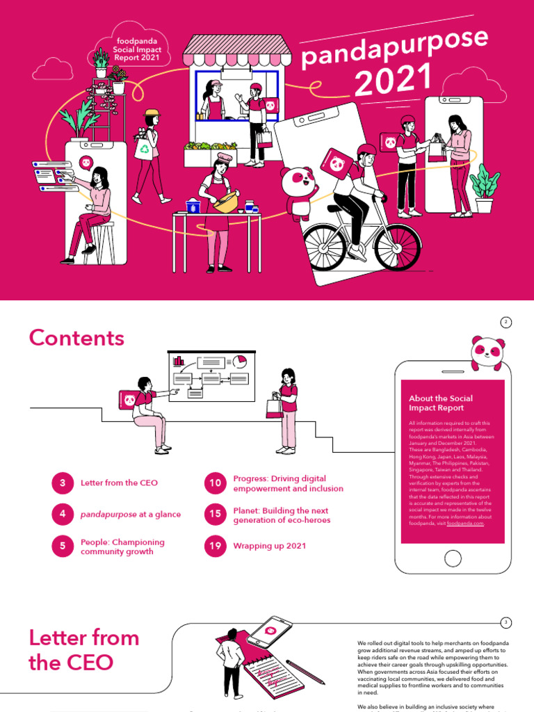 Pandapurpose 2021 Foodpanda Social Impact Report 1 1 | PDF ...