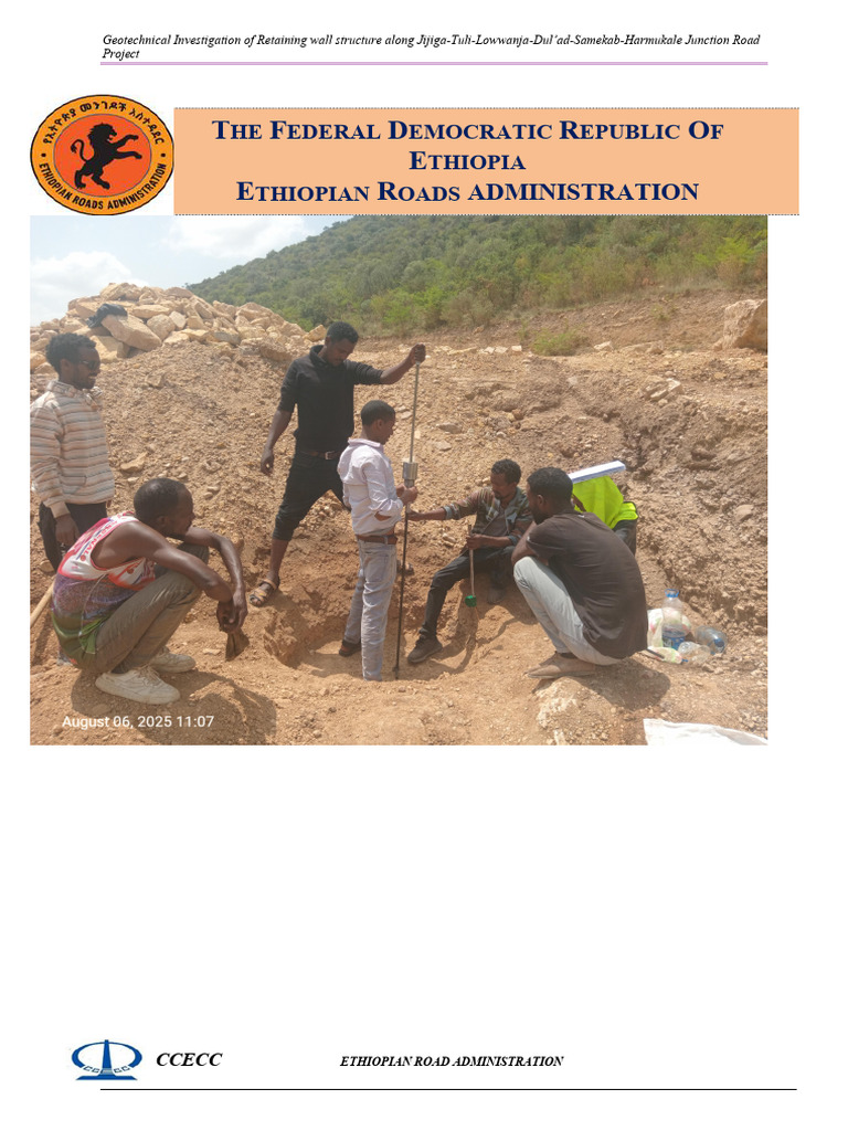 Final Geotechnical Investigation Report of Retaining Wall-1 | PDF | Earthquakes | Geotechnical ...