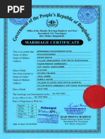 Bangladesh Marriage Registration Form | PDF | Marriage | Bride